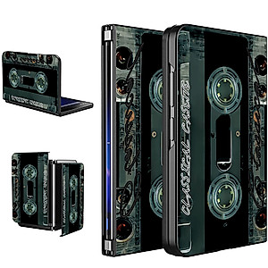 for Microsoft Surface Duo Case 8.1"(Not Fit Duo2) with Retro Classical Cassette Theme Design, RYUITHDJP for Microsoft Surface Duo Phone Case Stylish Shockproof Cover