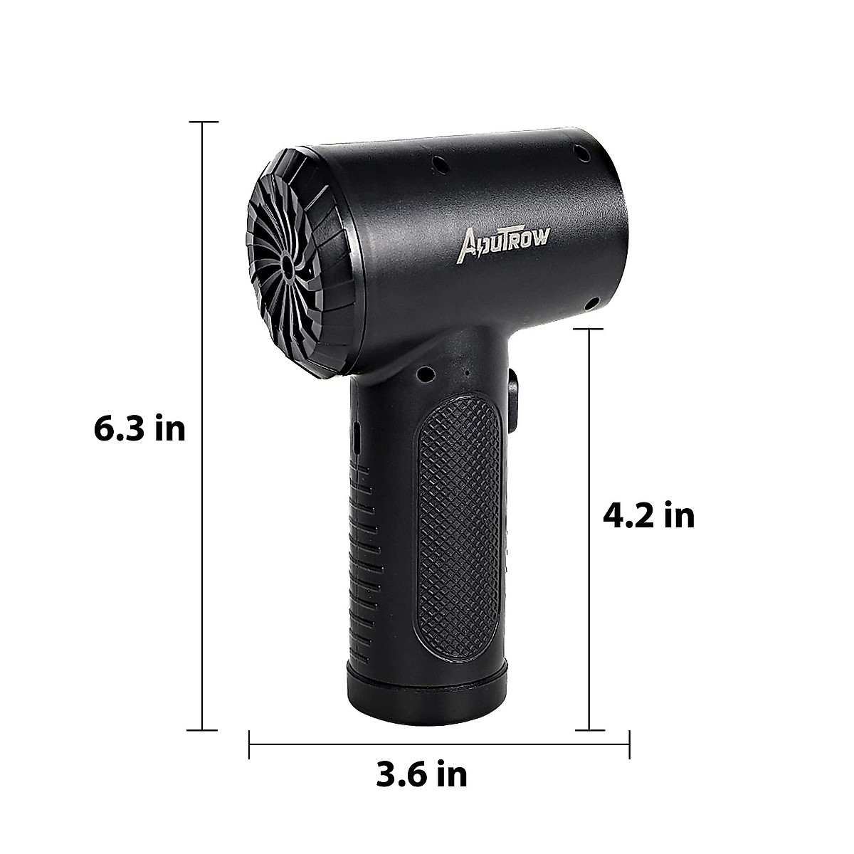 Aoutrow Electric Air Duster, Powerful Air Blower for Computer Car Cleaning Reusable Power 100000 RPM Motor, 3 Adjustable Speed Keyboard Cleaner Kit with 4 Nozzles & 4 Brushes