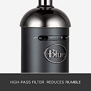 Blue Microphone Blackout Spark SL XLR Condenser Microphone Recording, Streaming, Podcasting, Gaming, Large-Diaphragm Cardioid Capsule, Shockmount and Protective Case