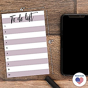 Small to-Do List Notepad, Large Sticky Notes, Lilac, 50 Pages, 4x6" by DAILY RITMO