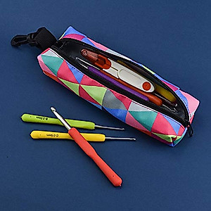 Yarn Storage Bag, Portable DIY Hand Weaving Craft Knitting Case Organizer Crochet Hooks Thread Holder Totes, Traveling Sewing Tools Accessories