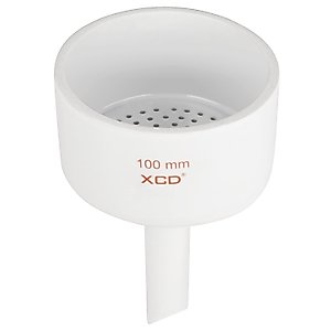 XCD Porcelain Buchner Funnel, 100 mm Porcelain Buchner Filter Funnel O.D. 10 cm I.D. 9.2 cm Porcelain Funnel for Laboratory