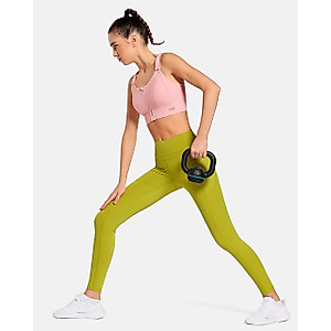 VFUS Sports Bras Adjustable Zip Front High Impact for Women Full Coverage Removable Padded Workout Running (Small, Pink)