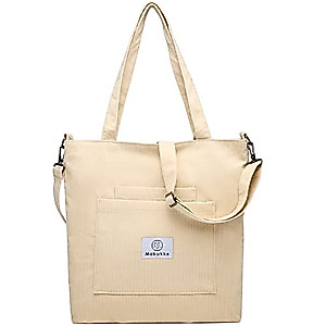 Makukke Corduroy Totes Bag Women - Shoulder Hobo Bag Handbags Crossbody Bag Big Capacity Shopping Purses