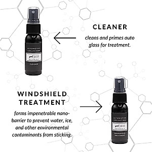 spotLESS MATERIALS Windshield Treatment Kit - Advanced Hydrophobic Coating and Cleaner for Automotive Glass