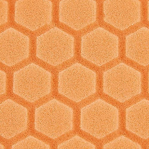 Chemical Guys BUFX_102HEX6 BUFX_102_HEX6 Hex-Logic Medium-Heavy Cutting Pad, Orange (6.5 Inch Pad made for 6 Inch backing plates), 1 Pad Included