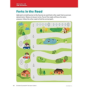 Scholastic Success with Fractions Grade 4 Workbook