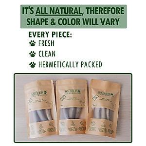 Wildeers Premium Deer Antlers for Dogs - Dog Antler Chews - Made in USA, Naturally Shed, Healthy Treat - Grade A, 4-5 in, 3 Pieces, Long Lasting Antler Chew Bones for Aggressive Chewers (Small)