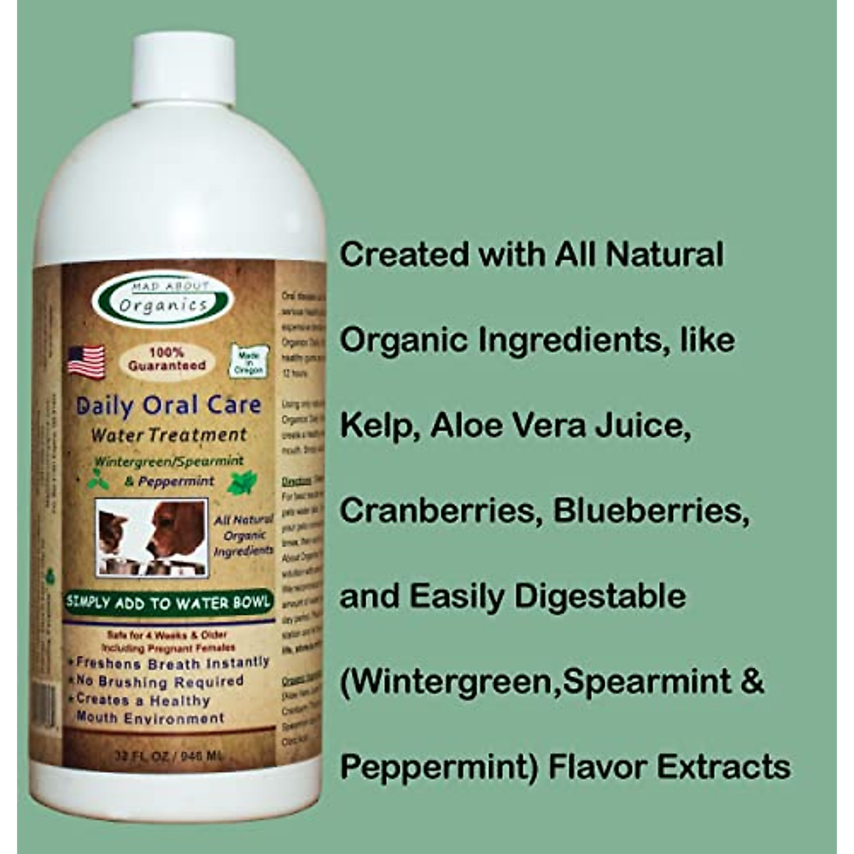 Mad About Organics Daily Oral Water Treatment 32oz