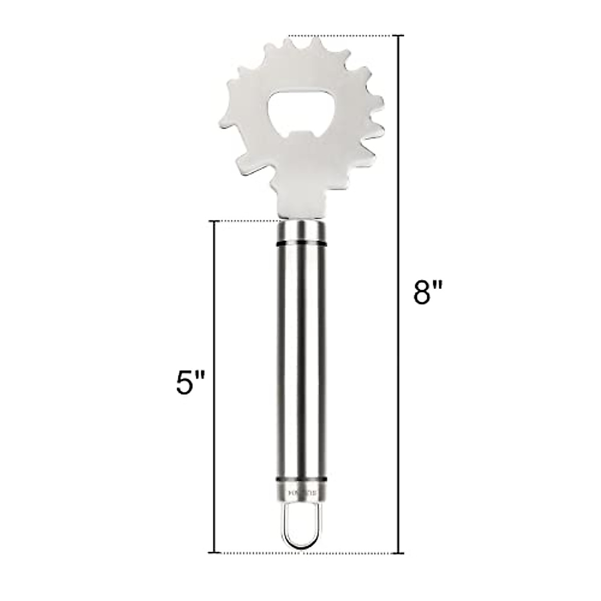 WishDirect Grill Scraper Stainless Steel Bristle-Free Grate Cleaner Tool with 5 inch Handle & Built-in Bottle Opener for BBQ Grills