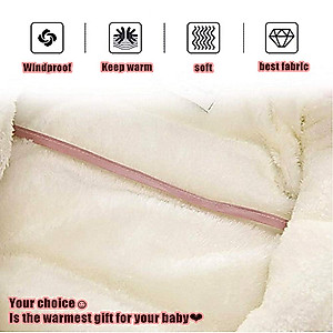 Pudcoco Toddler Baby Girls Boys Zipper Down Jumpsuits with Gloves, Winter Snowsuit Coat Romper Jumpsuit Outfits (D Pink Cotton Jacket + Gloves, 6-9M)