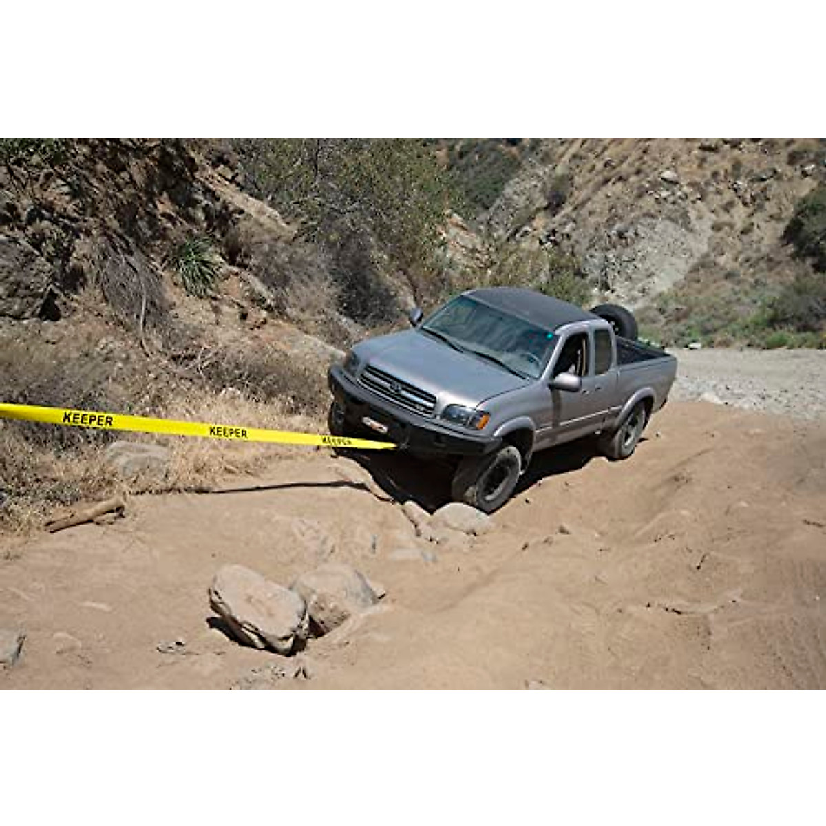 KEEPER 89933 30' x 3" Vehicle Recovery Strap, 15,000 lbs. Max Vehicle Weight