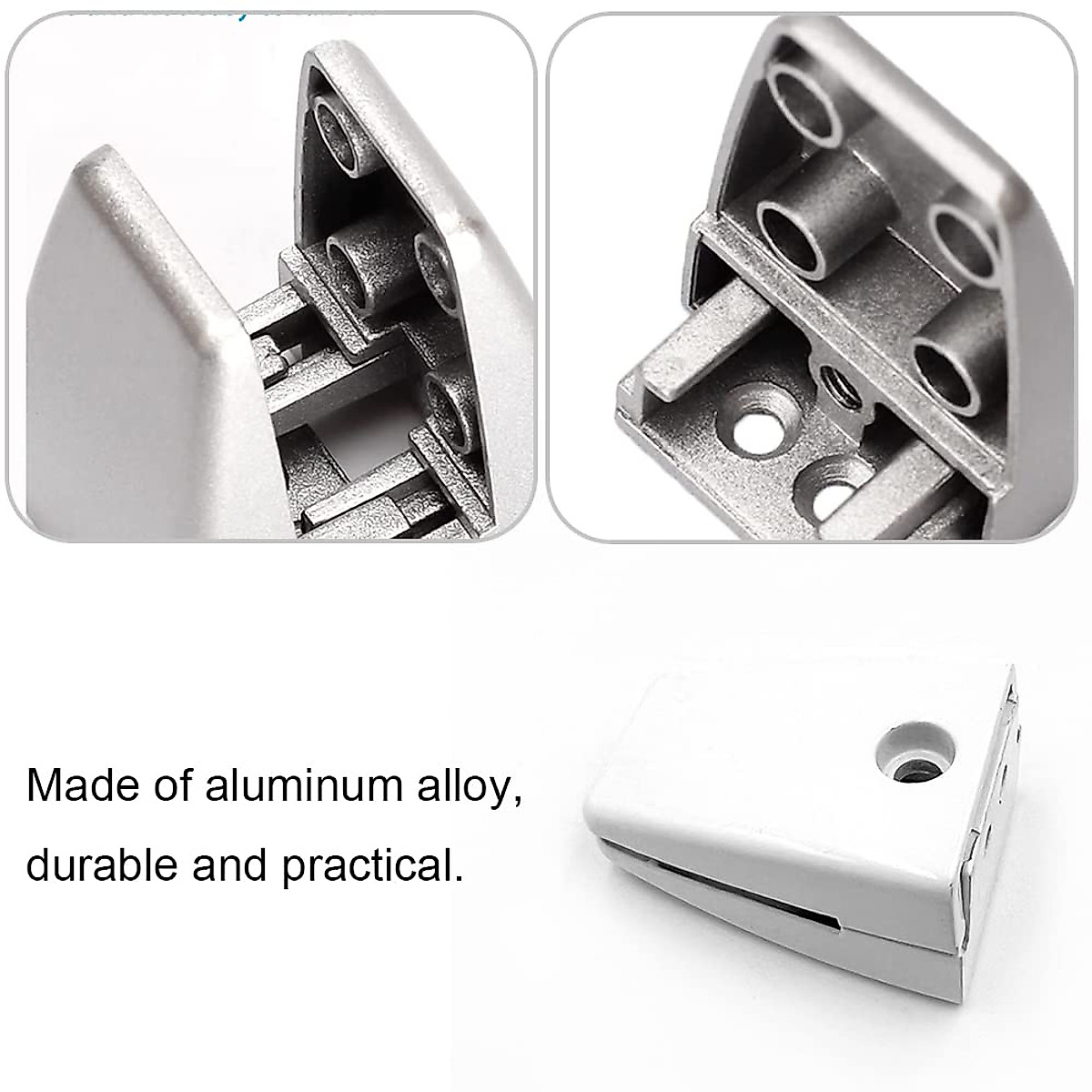 LELEVTXP 4 Pcs Desk Divider Clamps Adjustable Screen Partition Clips Practical Desktop Privacy Panel Clips for Offices Classroom Desktop