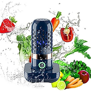 Fruit And Vegetable Washing Machine, 4400mah USB Wireless Charging Food Purifier, Portable Food Purifier, Capsule Washing Machine, Washing Fruits, Vegetables, Meat