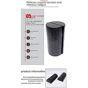 MACIMO 1Pair 30cm Half Round Foam Roller for Yoga Sport Balance Pad Yoga Blocks