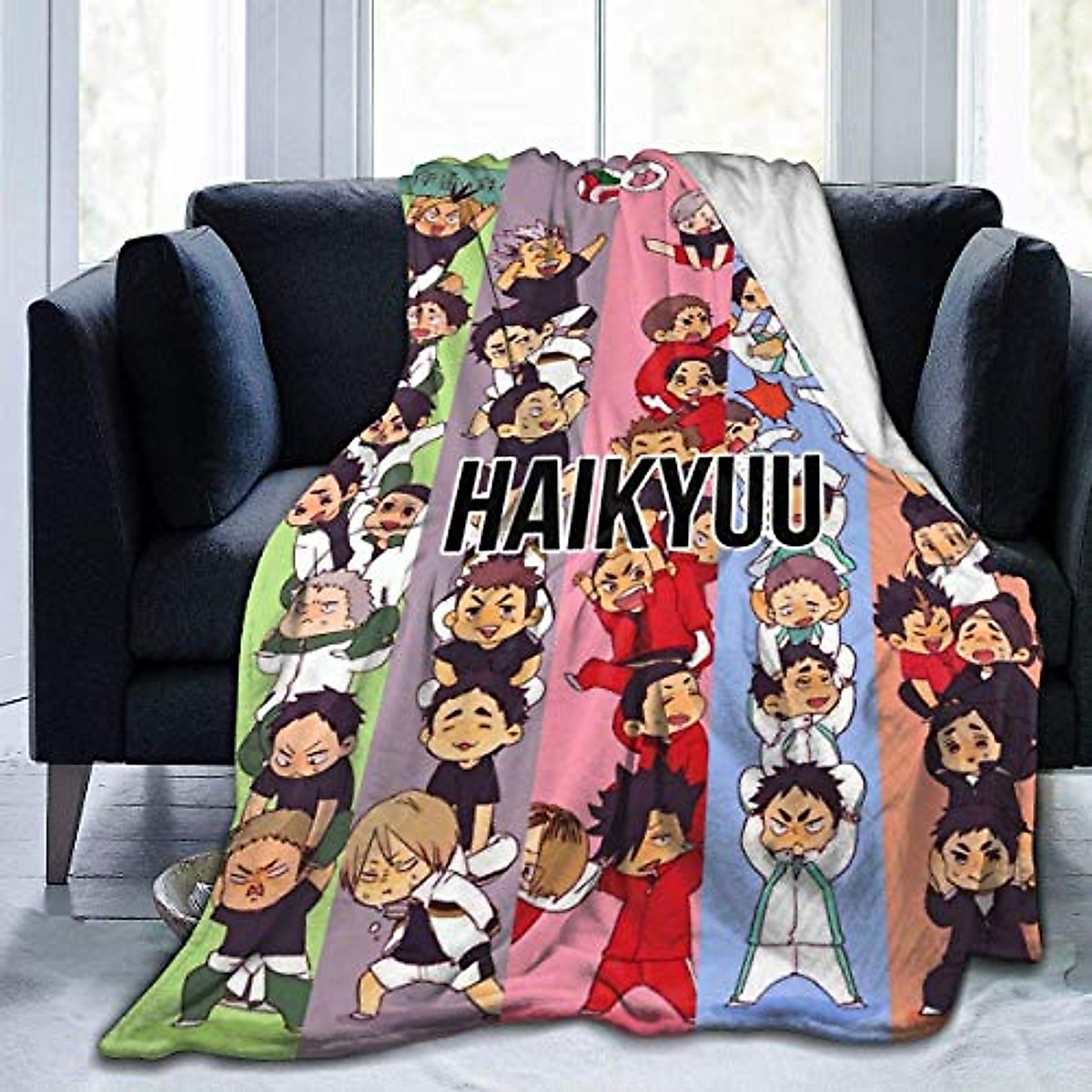 MKJIH Haikyu-u!! Fleece Throw Blanket Super Soft Plush Blanket for Bed Couch Sofa 50 X 40 in
