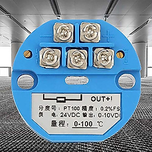 East buy Temperature - -50~400 Degree PT100 Temperature Transmitter DC24V Output 0-10V Sensor