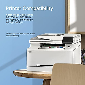 GPC ImageFlex Compatible 046 Toner Cartridge MF733Cdw Replacement for Canon 046 Toner Cartridge 046H CRG-046 Compatible with Color ImageCLASS MF733Cdw MF731Cdw MF735Cdw LBP654Cdw Printer（4 Pack