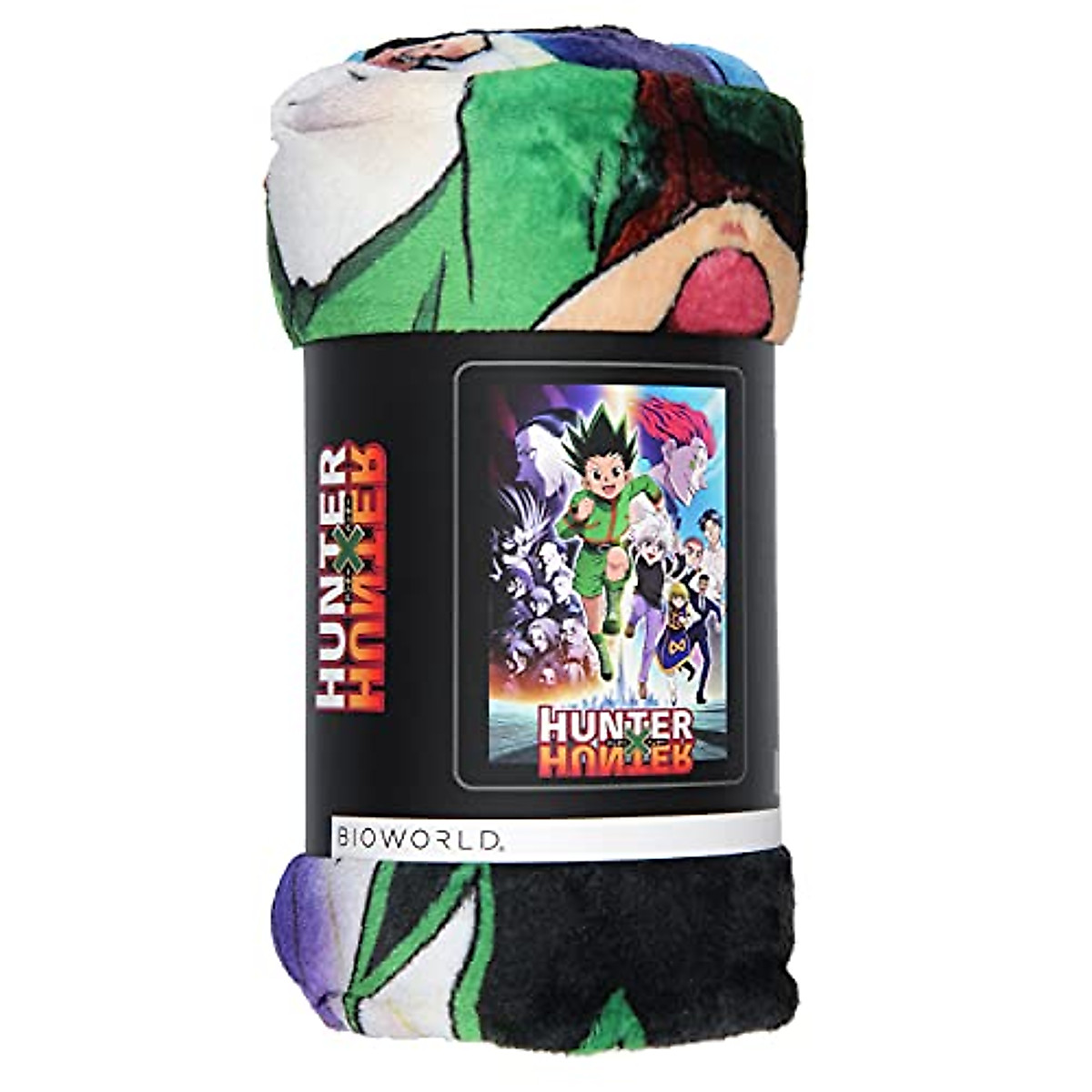 Bioworld Hunter X Hunter Anime Poster Soft Plush Fleece Throw Blanket 45" x 60"