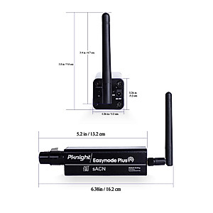 Pknight 2.4G Wireless WiFi DMX Easynode Plus 3 Pin Mini DMX Controller with App WIFI-DMX PRO Using ArtNet/sACN Protocol