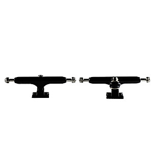 NOAHWOOD Fingerboards Parts Professional Prince II Trucks (34mm) + Update Self-locking Nuts (Black)
