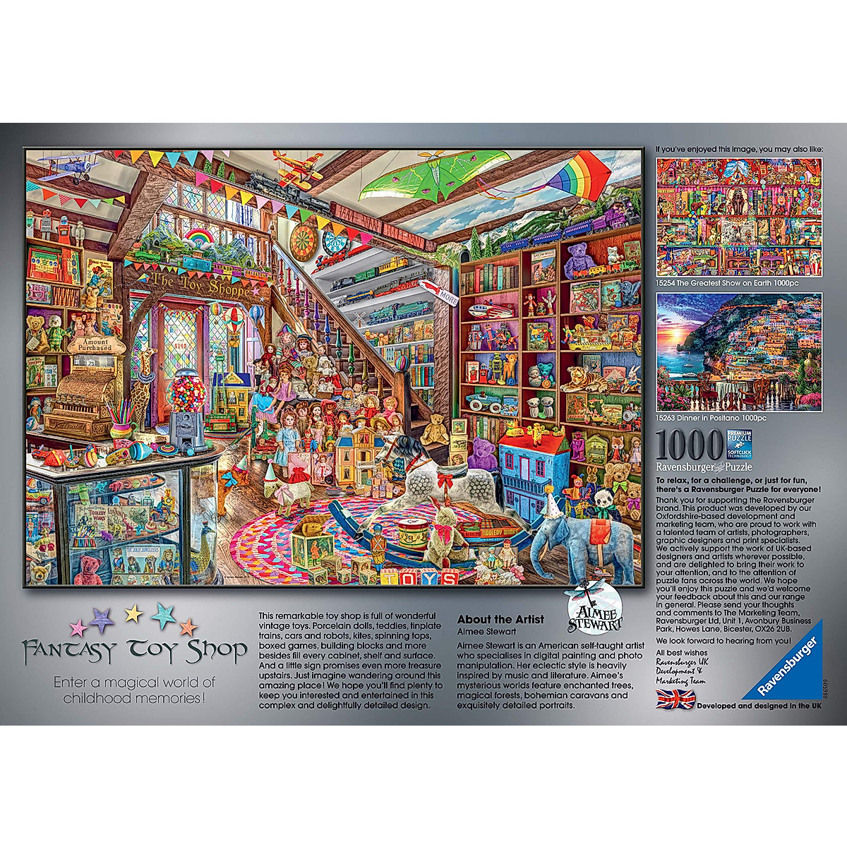 Ravensburger Aimee Stewart The Fantasy Toy Shop 1000 Piece Jigsaw Puzzle for Adults & for Kids Age 12 and Up