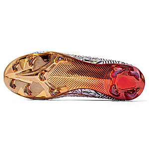 Dennger Boys Girls Soccer Cleats Kids Outdoor Indoor Football Trainning Shoes Athletic Turf Cleats Sneaker Shoes