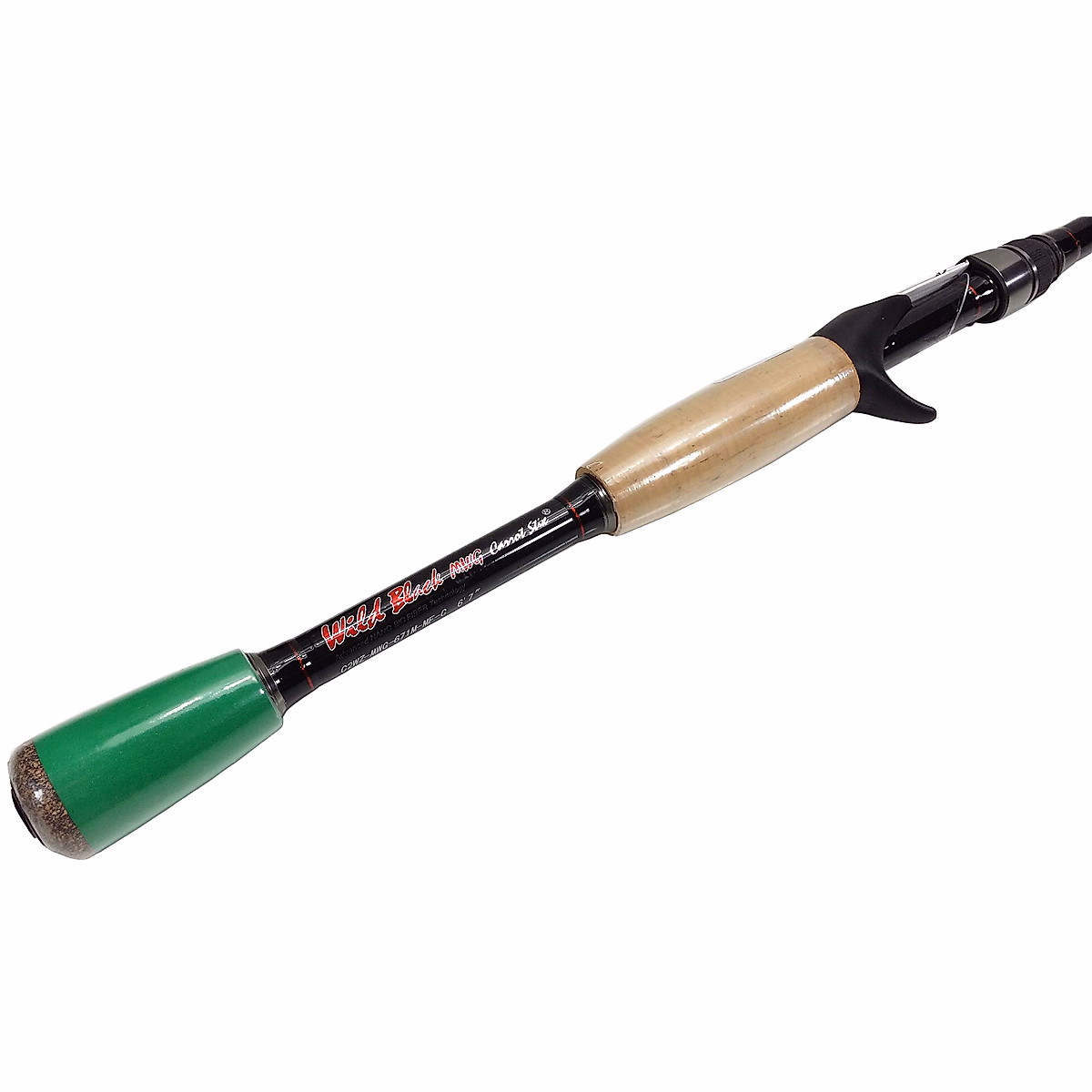 Carrot Stix Casting Fishing Rod Wild Wild Black with Microwave Guides (6'7" Medium)