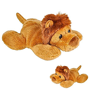 The Dreidel Company Lion Plush Mighty Mights, 3.5" Inch Plush Stuffed, Super Soft and Cuddly Animal Toys, Classroom Decorations, Boys and Girls (Lion)