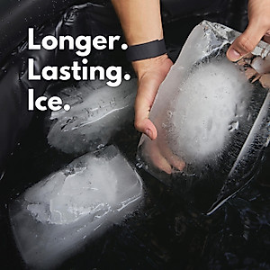 Plunge Lab Extra Large Ice Block Mold, 2-Pack, 8lb Ice Block, Ice Maker for Cold Plunge or Coolers, Reusable Steel Reinforced Silicone Molds, Big Ice Cube Molds, Ice Bath Chiller, Ice Tray