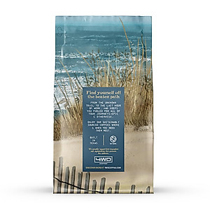 4wdCoffee Aransas Tide Organic Coffee - Whole Bean - Medium Roast - 12 oz Bag - Freshly Roasted in Texas - Coastal Inspired Flavor