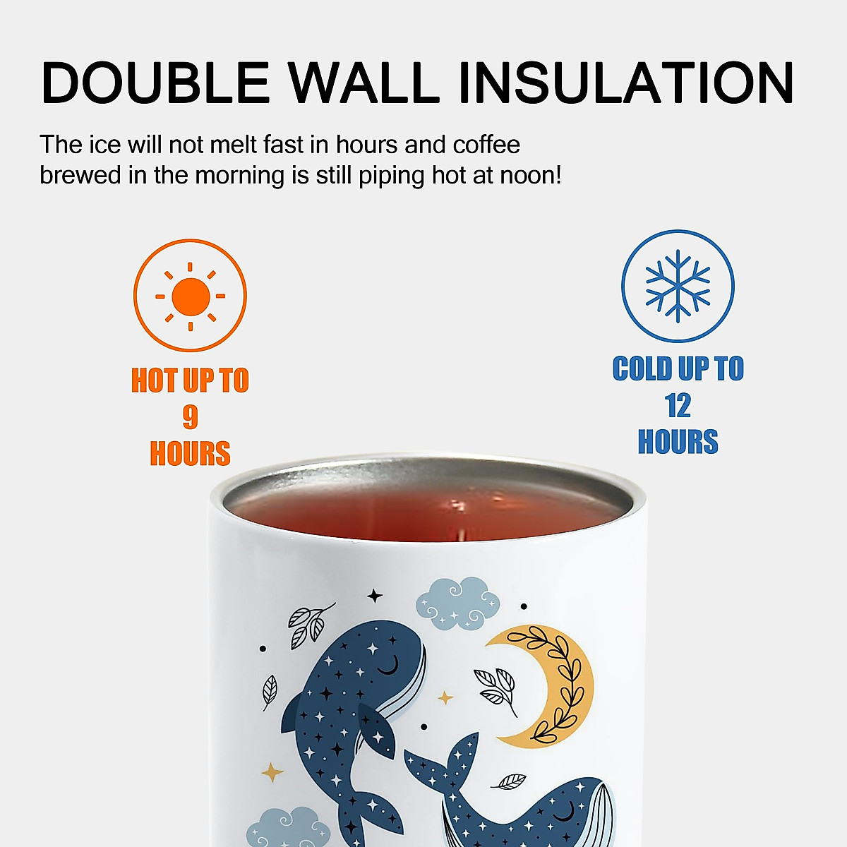 sweet grain 12oz Sublimation Wine Tumblers Blanks(50Pack) - Stainless Steel Insulated Sublimation Stemless Wine Tumbler Bulk with Lids & Straw for Wine/Coffee/Cocktail