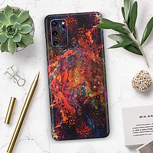 DesignSkinz Liquid Abstract Paint Remix V65 Protective Vinyl Decal Wrap Skin Cover Compatible with The Samsung Galaxy S20 (Screen Trim & Back Glass Skin)