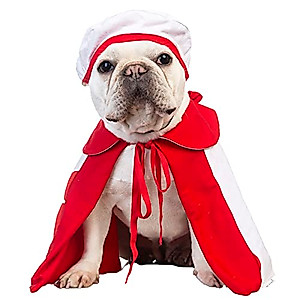 Impoosy 2PCS Valentine's Day Dog Costumes Pet Heart Clothes and Classic Hat Dogs Valentine Cosplay Shirt Cloak for Dogs Cats (M)