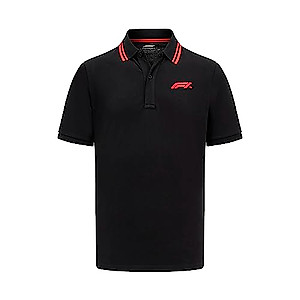 Formula 1 - Official Merchandise - F1 Mens Logo Polo - Black - Size: XL