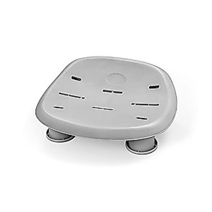 Bestway SaluSpa Underwater Durable Non Slip Swimming Pool and Spa Comfort Seat with Adjustable Height Legs and Weighted Feet, Gray