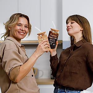 Friendship Gifts for Women Friends - Gifts for Friends Female, Gifts for Best Friends Women, Friend Gifts for Women - Birthday Gifts for Women Friendship, Mothers Day Gifts for Friends - Can Glass