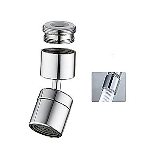 RTYUIE Universal Splash-Proof Filter Faucet Nozzle Washbasin Faucet Extender Adapter Bathroom Kitchen Tap Water Water-Saving Nozzle Sprayer Easy to Install and Smooth Water Out