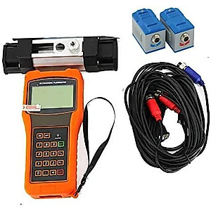 CNYST Ultrasonic Flow Meter Liquid Flowmeters with TS-2 Small Size Transducer and HS Small Bracket Pipe Diameter DN25 to 100mm Max Liquid Temperature 90 Degrees Celsius