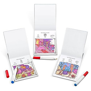 Melissa & Doug On the Go ColorBlast! Activity Books Set - Fairy, Princess, and Sea Life