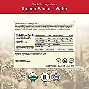 Monograno Felicetti Matt Spaghetti Pasta Italian Organic Non-GMO 17.6oz (500g)