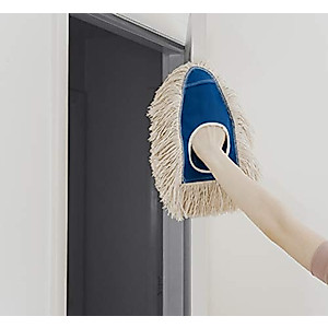 Fuller Brush Dry Mop - Commercial Floor Dusting & Mopping Cleaner - Washable Head For Drying & Dusting Kitchen & Bathroom Floors
