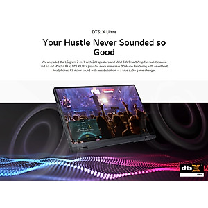 LG gram Ultra-Light Laptop, 16" WQXGA (2560 x 1600) IPS 16:10 2in1 Touch Display, Evo i7-1165G7, 21 Hr Battery Life, Stylus Pen, Wi-Fi 6, Thunderbolt 4, Fingerprint, Webcam (16GB RAM | 2TB PCIe SSD)