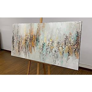 V-inspire Art,24x48 inch Oil Painting, Modern Home Canvas Painting Decoration, Abstract Mural Painting