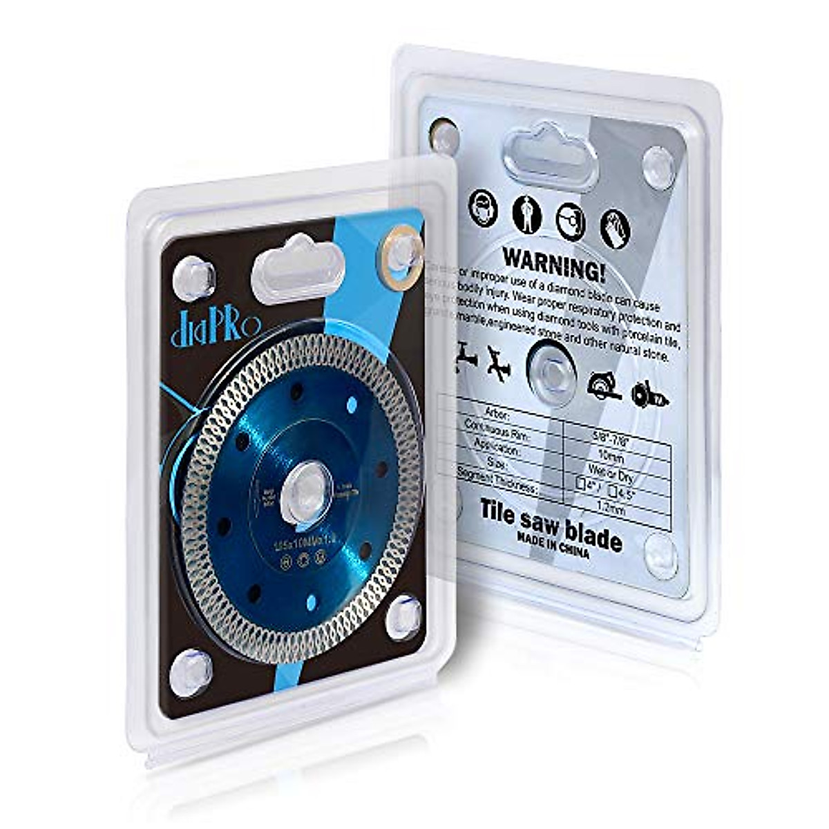 dIaPRo 4 inch Super Thin Diamond Tile Blade Porcelain Saw Blade for Cutting Porcelain Tile Granite Marbles (4inch)