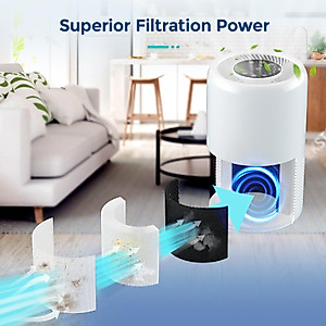 Fil-fresh Core 200S Replacement Filter Compatible with LEVOIT Core 200S Air Purifier, H13 True HEPA Filters and Activated Carbon, Replace Core 200S-RF, Fit Levoit Core 200s Replacement Filter, 2-Pack