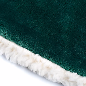 FrecklePot Giant Monstera Leaf Flannel Sherpa Fleece Throw Blanket Quilted Large Velvet Tropical Plant 2m x 2m