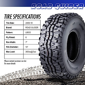 ROADGUIDER 2 New ATV tires 24x9-10 24x9x10 6PR 10270
