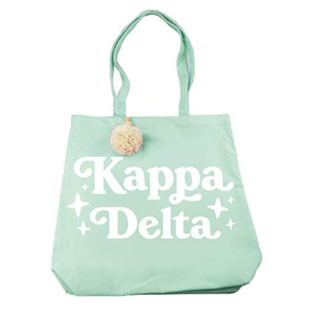 Sorority Shop Kappa Delta Retro Pom Pom Tote Bag