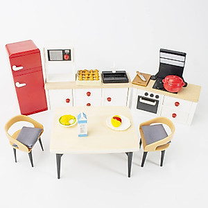 62 Pcs Miniature Eggs Handmade Mini Egg with Plastic Egg Tray Set Miniature Kitchen Food Supply